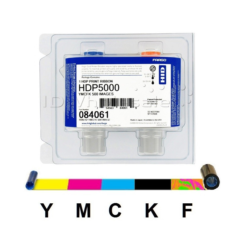 Ribbon color FARGO 84061 YMCKF 500 imagenes : HDP5000 - Corporativo ARIANE