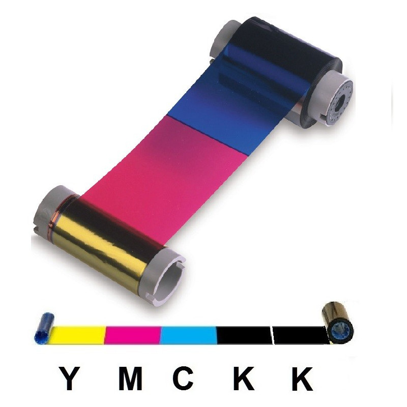 Ribbon color FARGO 84052 YMCKK 5 paneles (2 negros), 500 imagenes para ...