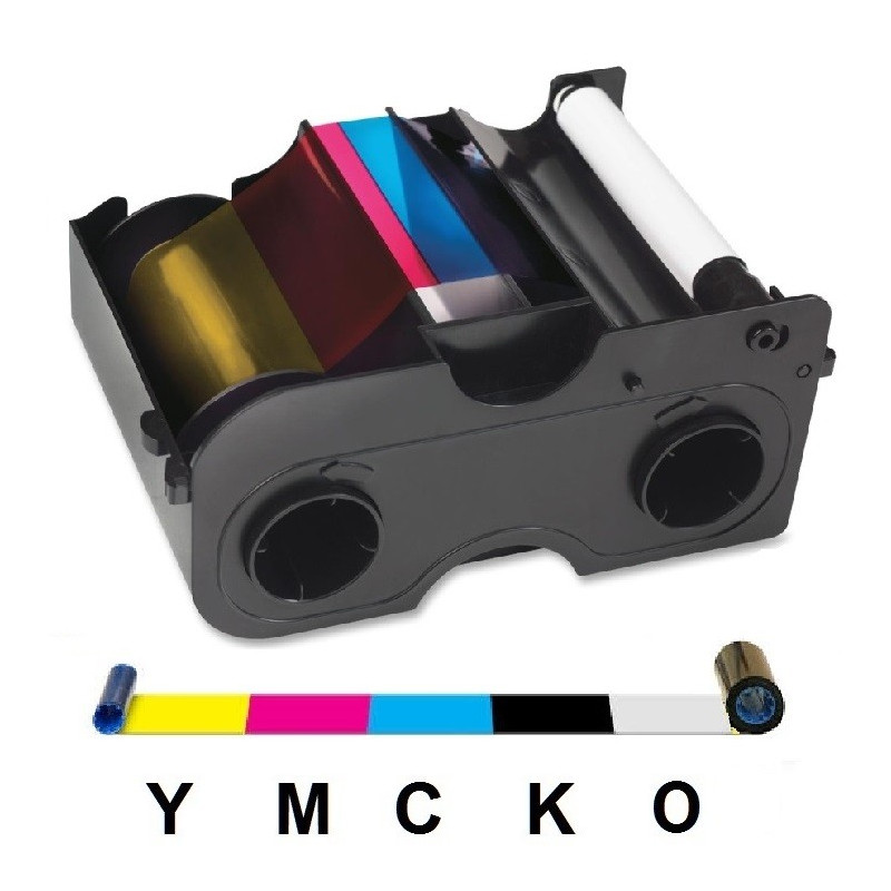 Ribbon color FARGO 45000 YMCKO 250 imágenes para DTC1000 y DTC1250e ...