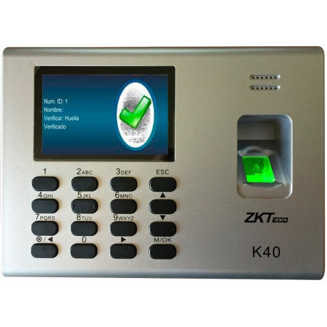 ZK K40 : Huella digital (1,000), Control de Asistencia y Acceso simple ...
