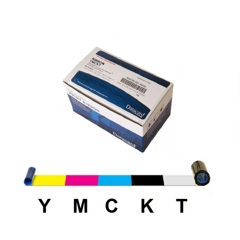 Ribbon color DATACARD 534700-001-R002 5 paneles YMCKT 250 impresiones ...