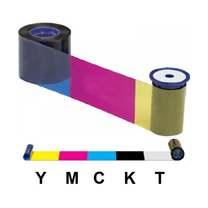 Ribbon Color ENTRUST DATACARD 525100-004 5 paneles YMCKT 500 ...
