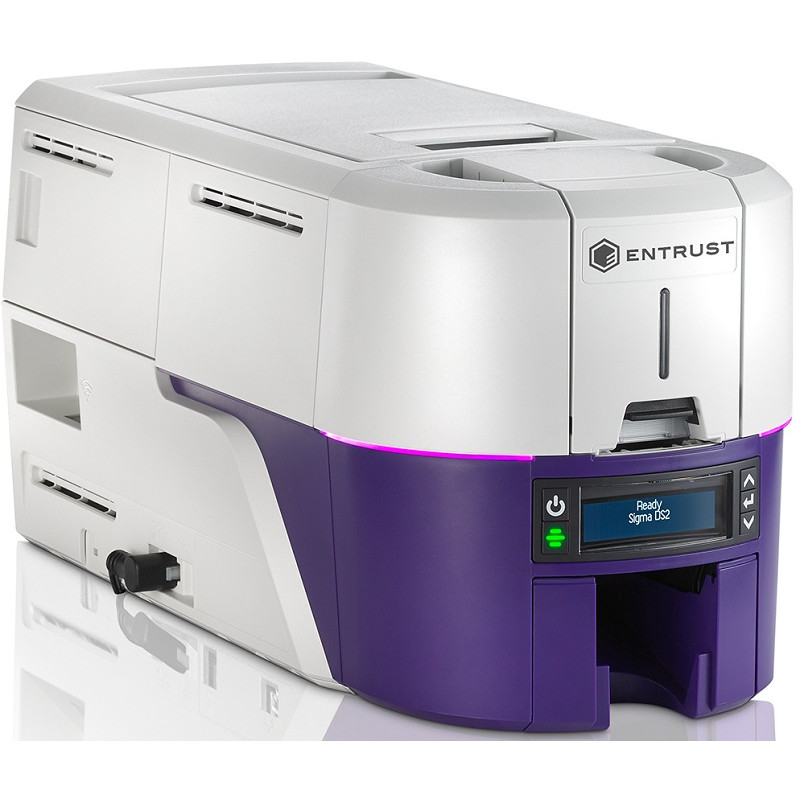 Impresora de credenciales ENTRUST Sigma DS2 Dúplex / Tolva de entrada para 125 tarjetas ...