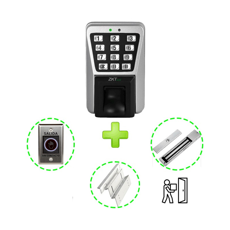 ZKTeco MA500PAK - Control de acceso biométrico Exterior / 3,000 huellas ...
