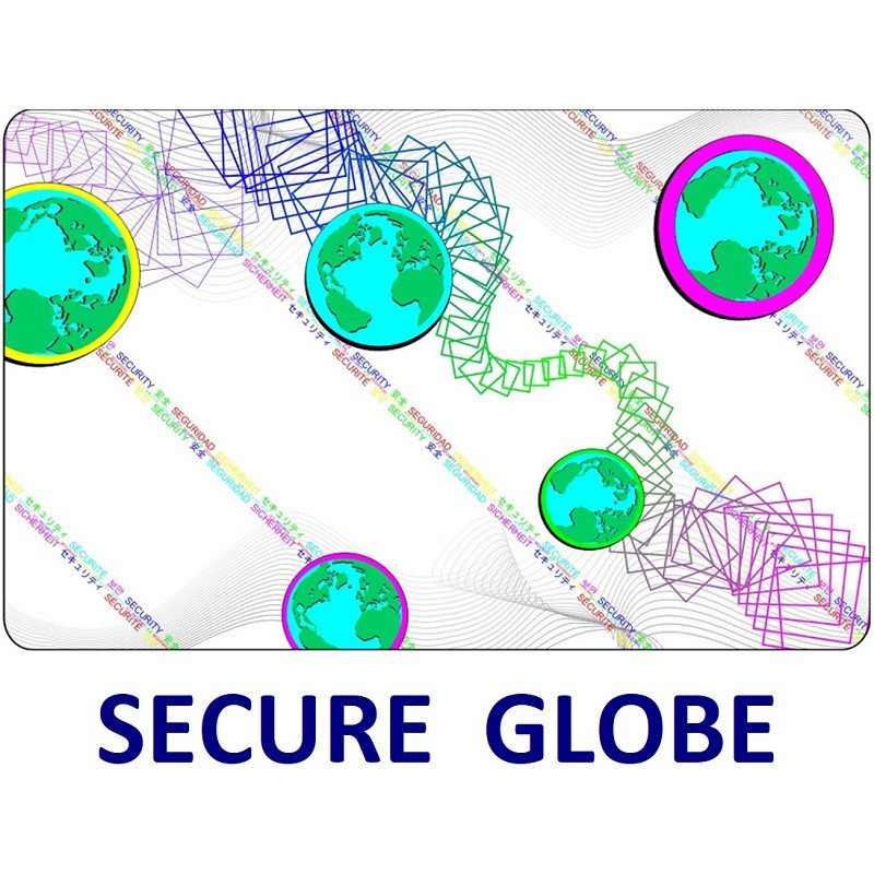 Laminado DuraGard DATACARD 504971-004 Secure Globe, 1.0 mil. 300 ...