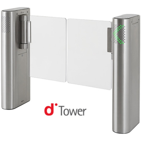 Torniquete DIGICON Swing Gate dTower RT acero inoxidable, puertas de ...